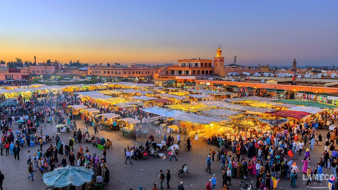 Marrakech marrakech_place_sunset- Lameco Viajes