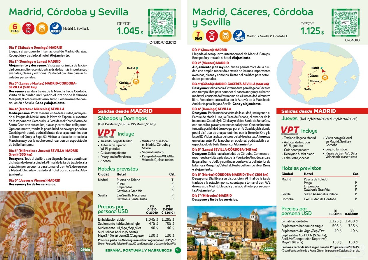 Circuitos EUROPA África, Oriente y Oceanía 2025-2026 - Lameco Viajes