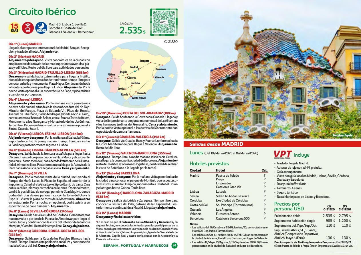 Circuitos EUROPA África, Oriente y Oceanía 2025-2026 - Lameco Viajes