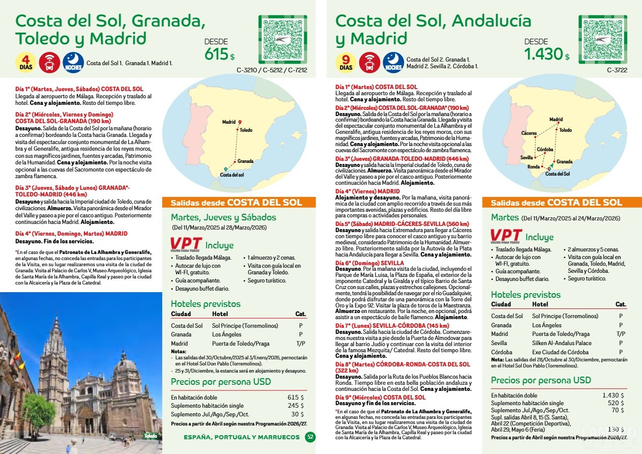 Circuitos EUROPA África, Oriente y Oceanía 2025-2026 - Lameco Viajes