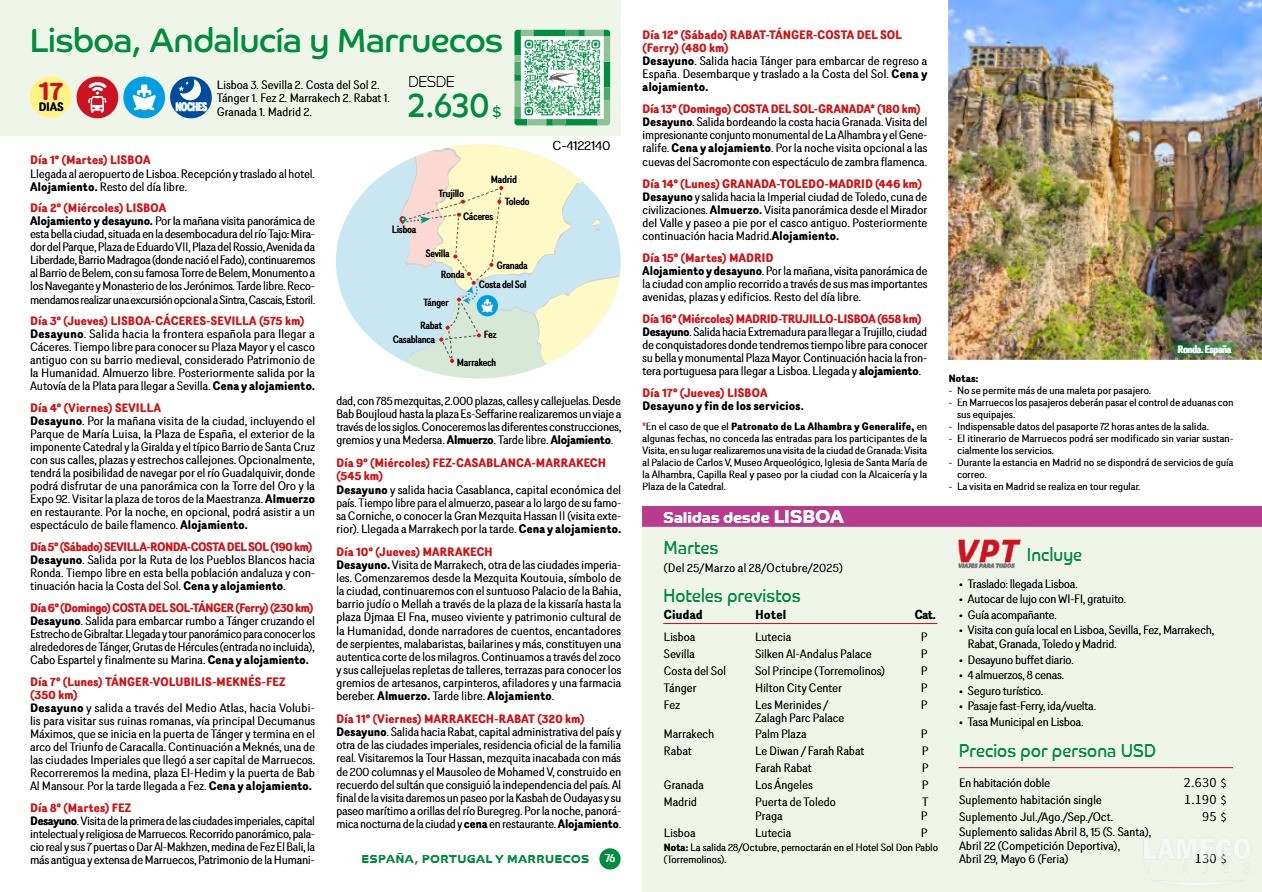 Circuitos EUROPA África, Oriente y Oceanía 2025-2026 - Lameco Viajes